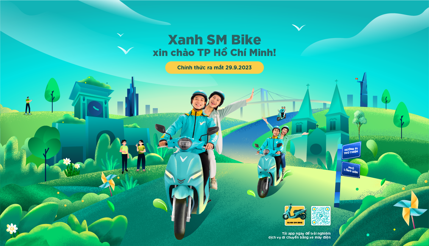 Xanh SM Bike chính thức ra mắt tại Thành phố Hồ Chí Minh | Xanh SM