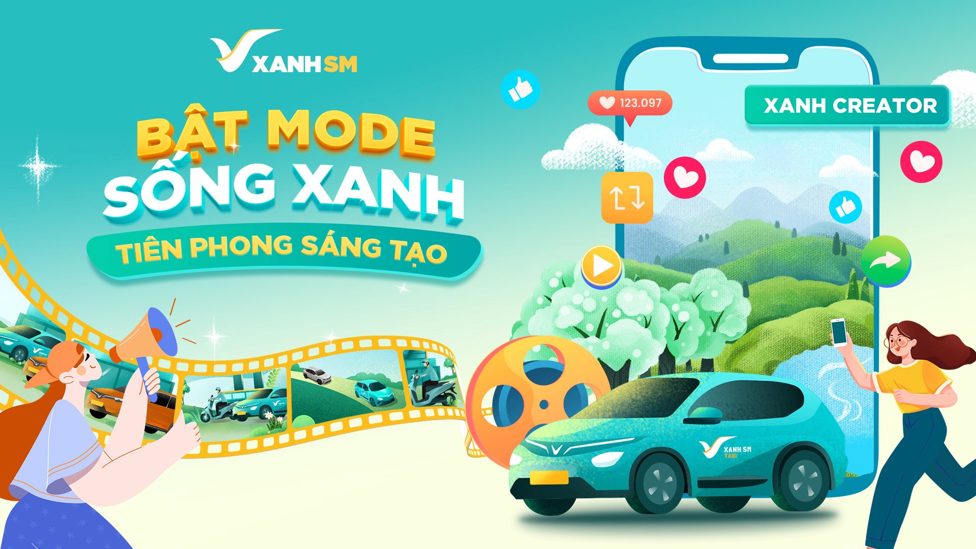 Xanh Creator - Sân chơi dành cho nhà sáng tạo nội dung lan tỏa thông điệp xanh | Xanh SM