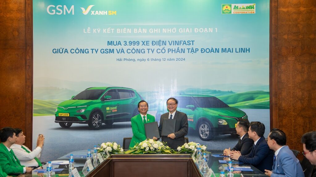 Taxi Mai Linh mua và thuê 3.999 ô tô điện VinFast từ GSM để chuyển đổi ...
