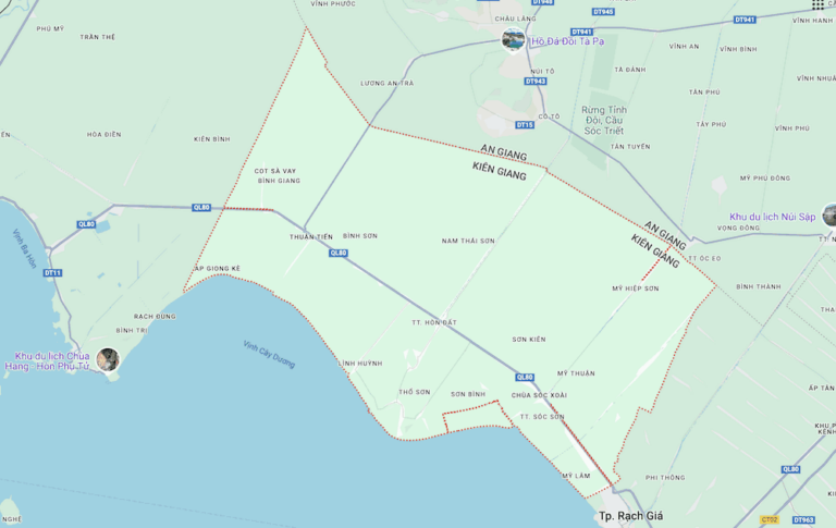 Bản đồ Kiên Giang - Khám phá vùng đất biển đảo trù phú | Xanh SM