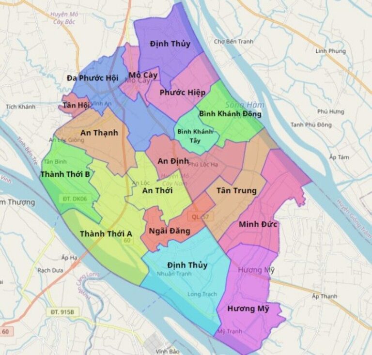 Bản đồ Bến Tre - Hành trình khám phá xứ dừa xanh mướt | Xanh SM