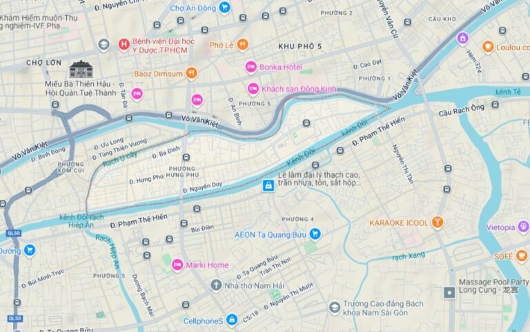 Bản đồ Quận 8 – Về miền sông nước giữa lòng Sài Gòn hoa lệ | Xanh SM
