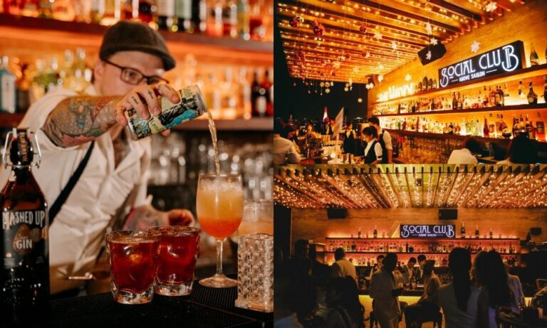 Social Club Rooftop Bar: Cocktail đỉnh cao, view cực chất | Xanh SM